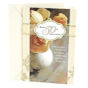 Hallmark 50th Anniversary Card (Roses)