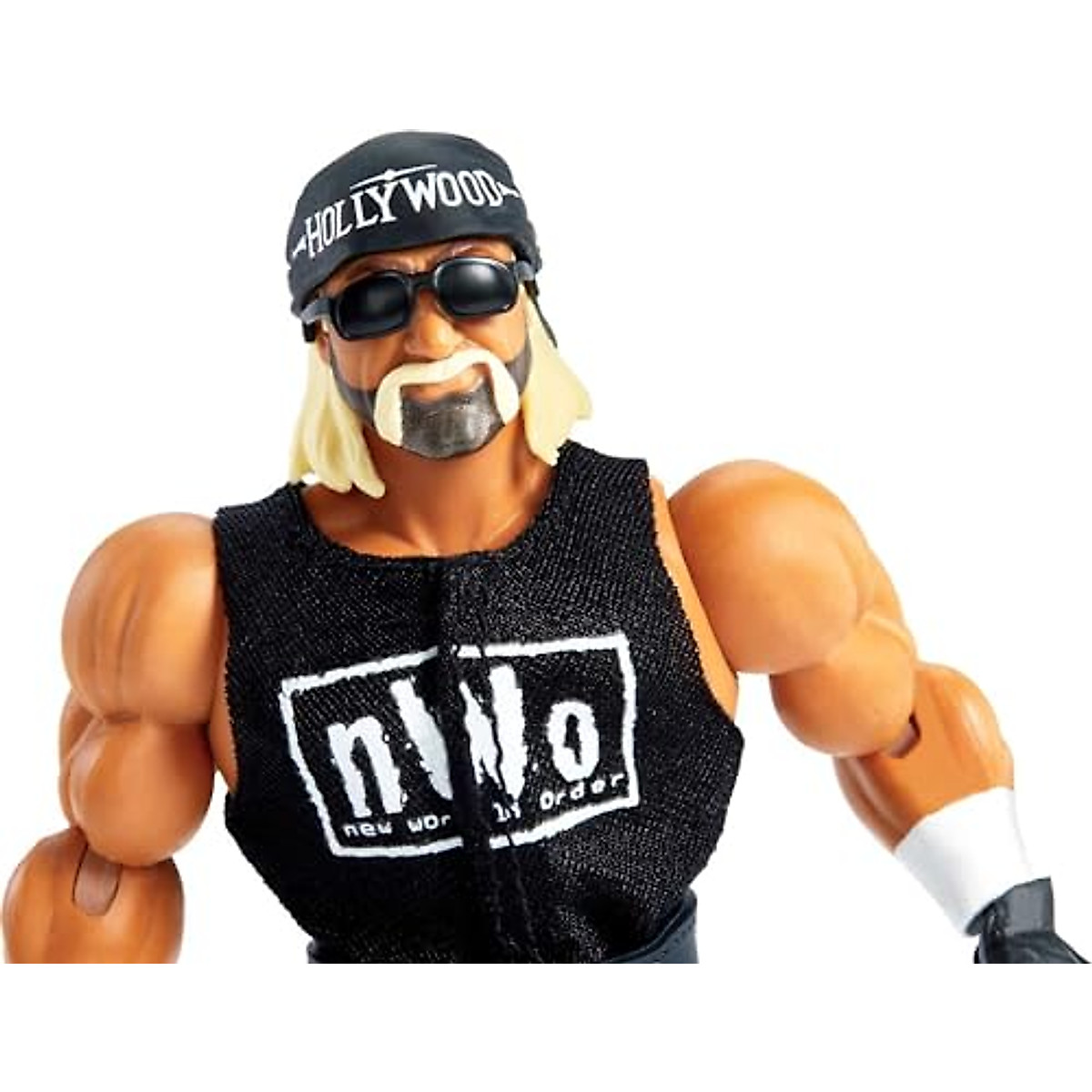 Mattel WWE Superstars Action Figure & Accessories, Series 1 “Hollywood” Hulk Hogan Retro Collectible with Swappable Hands