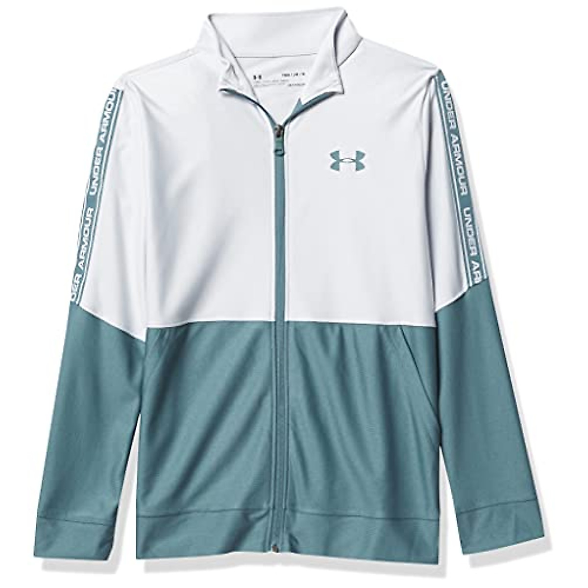 Under Armour Prototype Full Zip, Halo Gray (014)/Lichen Blue, Youth X-Large