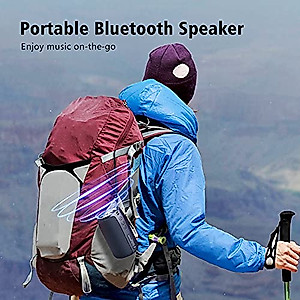 ZEALOT Portable Bluetooth Speakers, Waterproof Speaker IPX5, Mini Wireless Speaker, S32 Upto 12H Playtime, Stereo Pairing, MIC/TF Card/USB/AUX for Home/Outdoor Competible for iOS Andriod Black