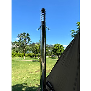 SoloWilder Spark Arrestor Stainless Steel Stove Pipe 2.36 inch Chimney Rain Cap 10.3 inch Extend Exhaust