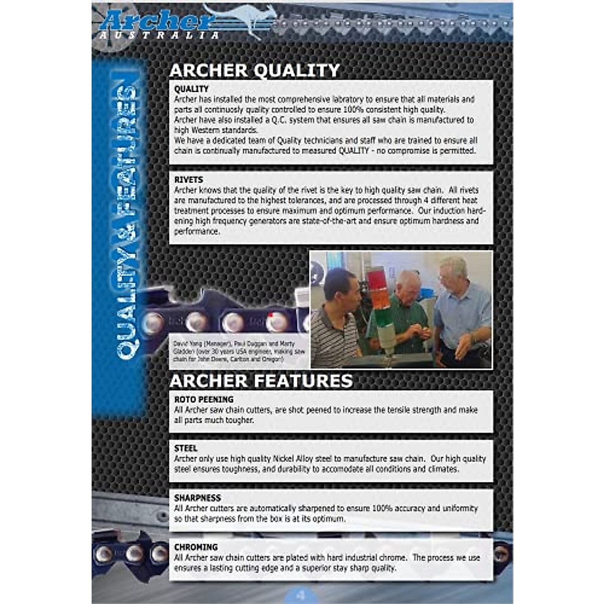 36" 3/8-063-114DL Archer Ripping Chainsaw Chain replaces 75RD114G A3EP-RP-114E