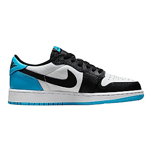 Jordan 1 Low OG Grade Schoo White/DK Powder Blue-Black CZ0858-104 7Y
