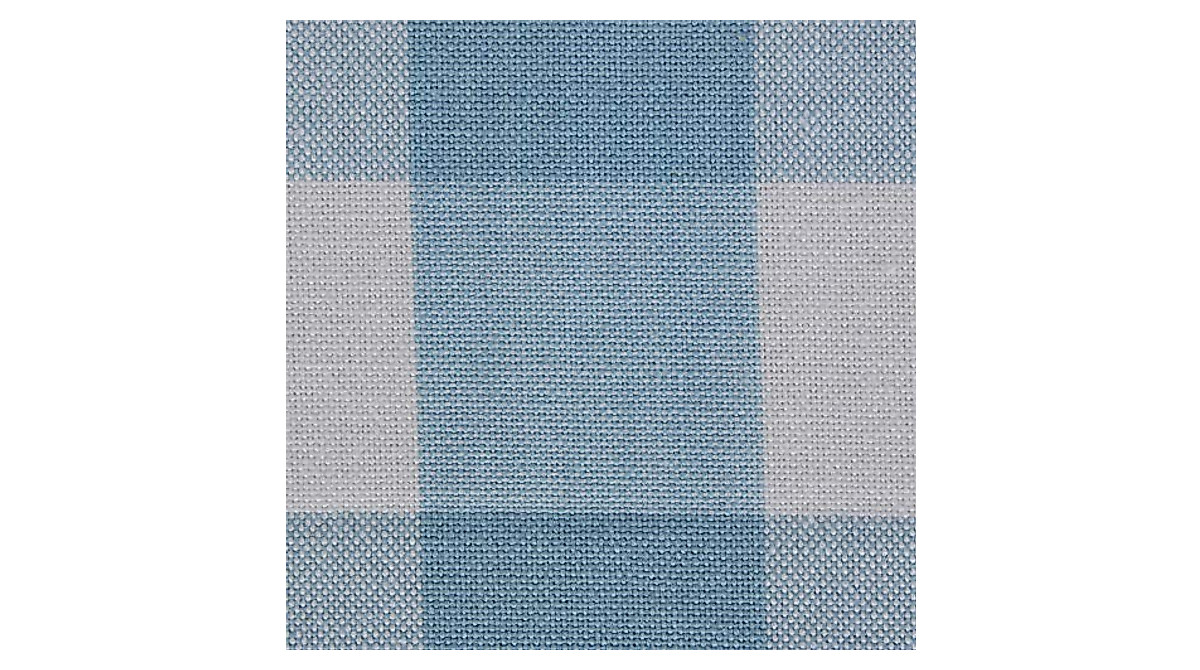 DII Buffalo Check Tablecloth - Light Blue & White 70"