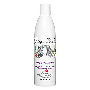 Rizos Curls Deep Conditioner, Strengthens & Moisturizes Hair while Controlling Frizz, Add Softness and Manageability with Coconut Oil, Sunflower Oil & Shea Butter, 10 oz