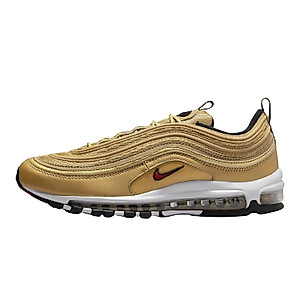 Nike mens Air Max 97 Og, Metallic Gold/Varsity Red, 8.5