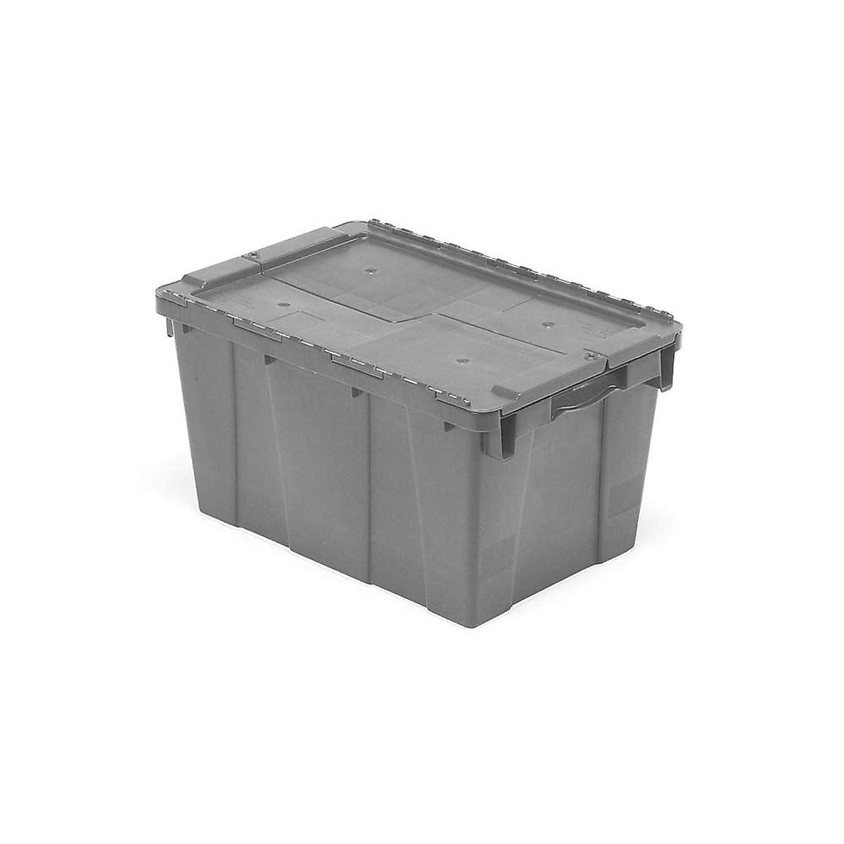 Orbis Attached Lid Container, 1.9 cu. ft., Gray