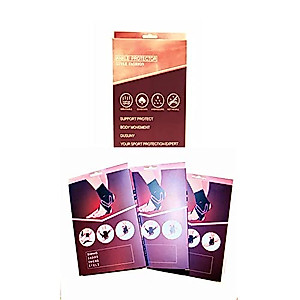 Manheat Ankle Support Brace Breathable Adjustable Compression Fitness Left+Right Ankle Braces Elastic Sprain Foot Sleeve Sports Ankle Strain Strap Plantar Fasciitis Achilles Tendonitis 1 Pair (Black)