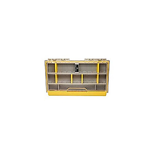 Plano EDGE 3500 Premium Tackle Storage with Rustrictor Rust-Resistant Technology, Gray and Yellow, Waterproof Terminal Tackle Box Organization, Small