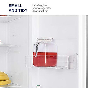 Bormioli Rocco Hermetic Seal Glass Pitcher With Lid and Spout [68 Ounce] Great for Homemade Juice & Cold Tea or for Glass Milk Bottles