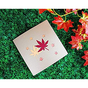 TIMMOR MAGIC 3D Pop Up cards, Golden Maple Tree Cards, Birthday Cards, Mom Cards, Thank you Cards, Greeting Cards (Golden Maple)