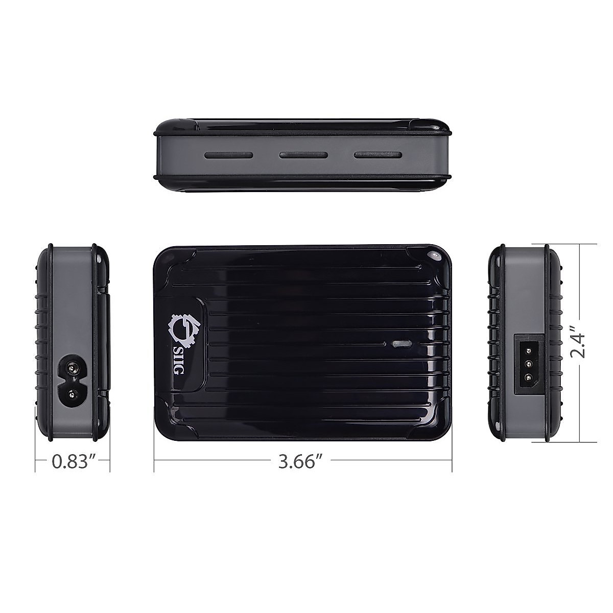 SIIG (AC-PW1112-S1) Ultra-Compact Universal Laptop Power Adapter -65W for Samsung Sony Dell HP Lenovo IBM Acer Gateway Acer Fujitsu Toshiba Liteon Delta Compaq , Black