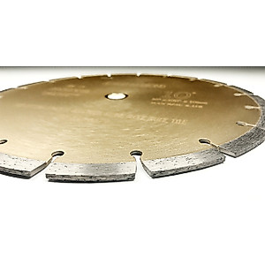 10 inch ALSKAR DIAMOND Dry or Wet Cutting General Purpose Power Saw Segmented Diamond Blades for Concrete Stone Brick Masonry (10")