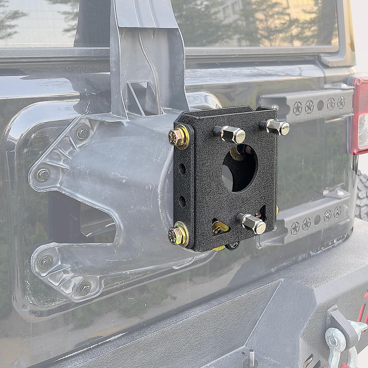 XOOKUN Heavy Duty Spare Tire Carrier for Jeep Wrangler JK JKU 2007-2018