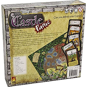 Castle Panic Cooperative Board Game – Defend Towers Against Goblins, Orcs, & Trolls for Game Night – 4 Game Modes – 1 to 6 Players – Strategy Board Games for Adults & Kids 8+ by Fireside Games