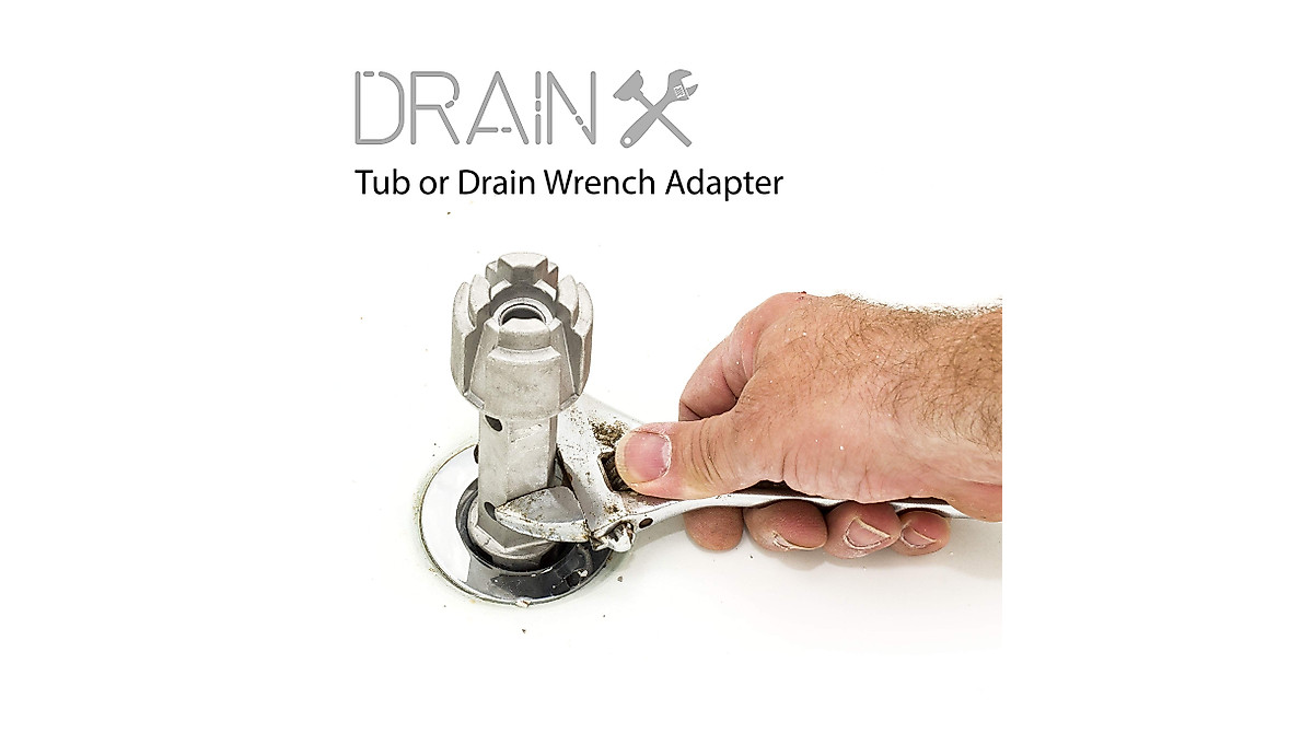 DrainX Tub Drain Remover Wrench – Heavy Duty, Scratch-Resistant Tool