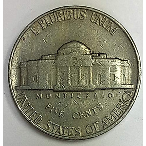 1959 P Jefferson Nickel Average Circulated Five-Cent Piece