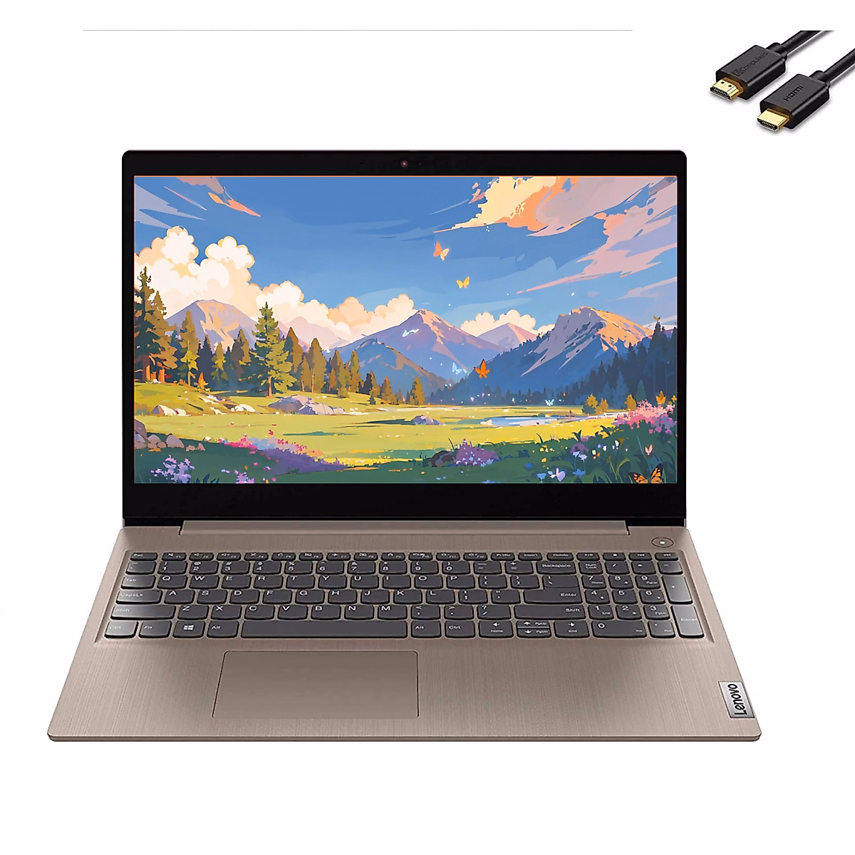 Lenovo IdeaPad 3 15.6" FHD (1920x1080) Anti-Glare Business Laptop (Intel Core i7-1065G7, 16GB DDR4 RAM, 256GB SSD, Iris Plus Graphics) French-Canadian Keyboard, Windows 10 + IST HDMI Cable