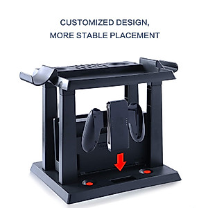 Storage Stand for Nintendo Switch, Storage Stand Controller Holder for Nintendo Switch Accessories and 2 Poke Ball Plus Controllers
