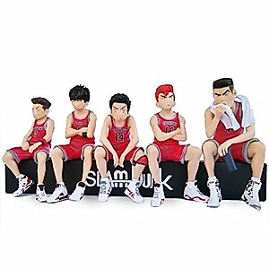 Qddian SLAM Dunk，Q Version 5 Models Figure， PVC Action Figure7cm，Static Figure ，Scenes Figure ，Anime Lovers Gift，Car Decoration，Computer Desktop Ornaments， Boxed Figure