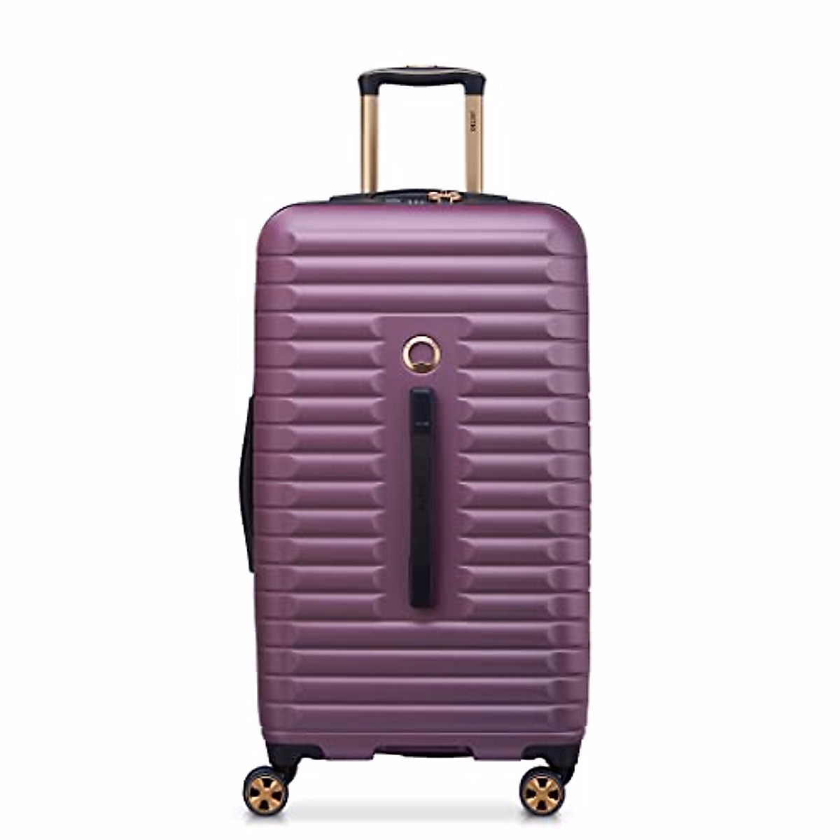 DELSEY PARIS Cruise 3.0 Hardside Expandable Luggage with Spinner Wheels, Plum, Checked 26 Inch Trunk