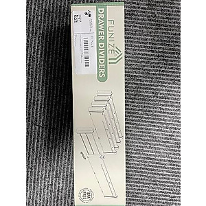 FUNIZE Expandable Drawer Dividers 4 Pack, 2.36" High, 12.6-22.8 Clear Drawer Organizers for Utensils, Clothes, Adjustable Kitchen Drawers Separators in Dresser, Bedroom, Bathroom, Office Storage