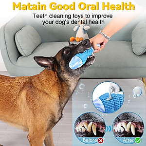 BoYoYo Tough Dog Toys for Aggressive Chewers Large Breed, Dog Chew Toys for Aggressive Chewers, Indestructible Dog Toy for Large Dogs, Durable Dog Toys, Large Dog Toys for Big Dogs, Squeaky Dog Toys