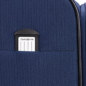 Samsonite Men's 2-Piece Lightweight Suitcase Set, Blue Depth, 20" & 24" Carry On & Spinner