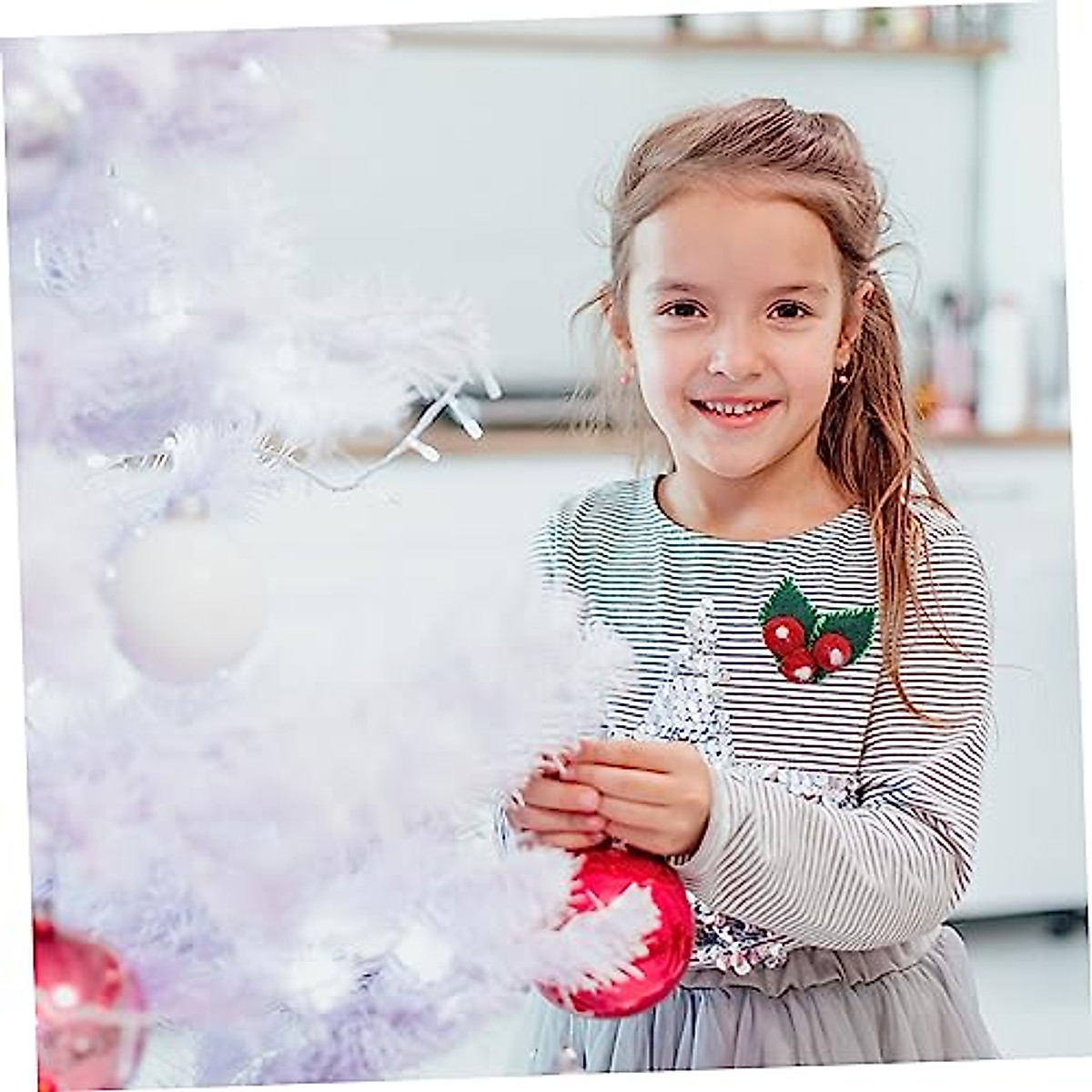 Garneck 10pcs Wool Felt Poke Fun Christmas Decor Christmas Tree Ornaments Home Decorations DIY Xmas Decorations Art Crafts Christmas Felt Tree Hair Pin Felt Charm Hand-Made Adornment