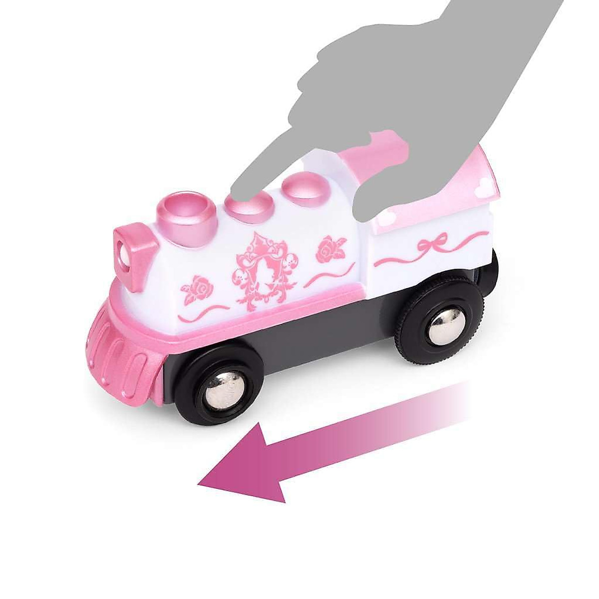 BRIO Disney Princess - 32257 Sleeping Beauty Battery Train | Delightful Toy Train Set for Kids | Compatible with All Railway Sets & Accessories | Perfect for 3-Year-Old Boys and Girls