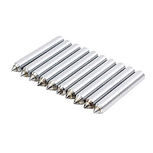 AUTOTOOLHOME 10pcs Scribe Tips Engraver Bits Carbide Point Bit Nozzle for Rotary Tool Electric Engraver Engraving Metal Wood PVC Plastic