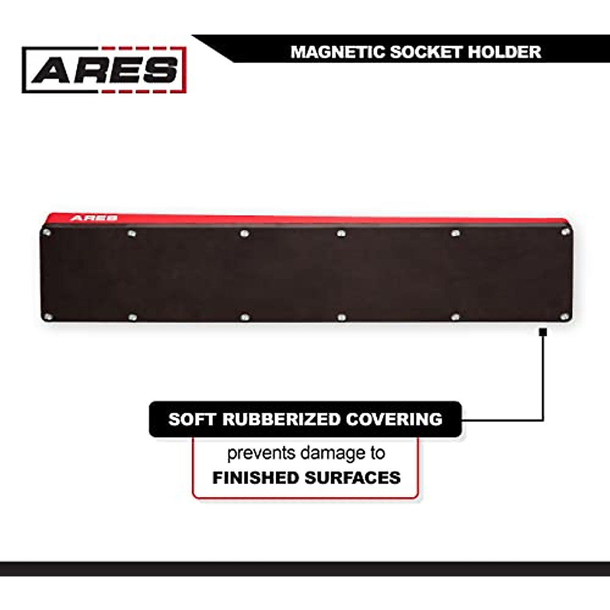 ARES 70751-34-Piece Socket Accessory Set - Includes Adapters, Universal Joints, Bit Holders, and Bits - Magnetic Organizer for Ideal Accessory Storage