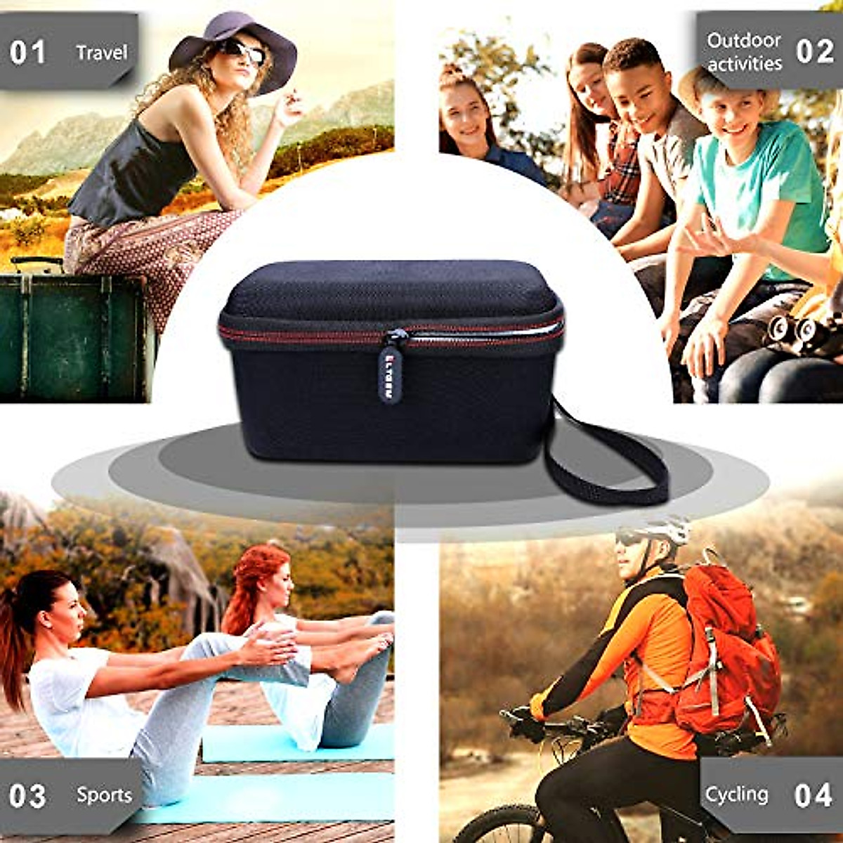 LTGEM EVA Hard Case for Kicteck Video Camera Camcorder Digital - Travel Protective Carrying Storage Bag