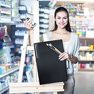 Dunwell 11x17 Binder with Sleeves - (Black), Art Portfolio Folder 11 x 17, Large Folder with Clear Sheet Protectors, 24-Pocket Displays 48 Pages 17x11 Posters, Kids Artwork Organizer, Archival Quality