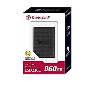Transcend 960GB USB 3.1 Gen 2 USB Type-C ESD230C Portable SSD Solid State Drive TS960GESD230C