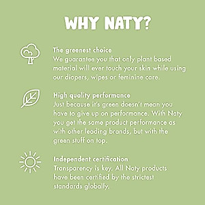 Eco by Naty Flushable Baby Wipes - Compostable and Plant-Based Wipes, Chemical-Free and Hypoallergenic Baby Wipes Safe for Baby Sensitive Skin, 56 Wipes Per Pack (3 Pk)