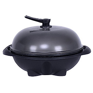 New Electric BBQ Grill 1350W Non-stick 4 Temperature Setting Outdoor Garden Camping