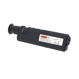 Fiber Optic Microscope Monocular Handheld Fiber Optic Inspection Microscope 400X Optical Communication Fiber Cable Inspection Microscope Magnifier Built-in Adapter Interface SC/LC/FC/ST