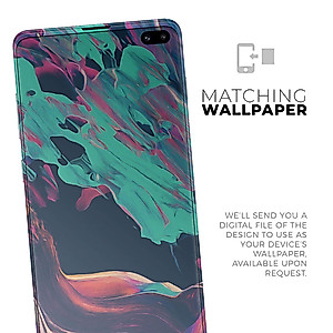 DesignSkinz Liquid Abstract Paint Remix V31 Protective Vinyl Decal Wrap Skin Cover Compatible with The Samsung Galaxy S20 (Screen Trim & Back Glass Skin)