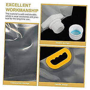 Zerodeko 10pcs Transparent grain bag food packaging bags clear storage bag clear storage tote stand up grain seal bag nut dispenser Dried Food Storage Bags Large Diameter rice grains