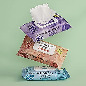 The Honest Company Sanitizing Alcohol Wipes, Unscented, 50 Count (Pack of 3)