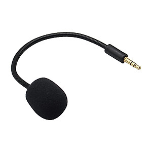Electra V2 Mic Replacement, Replaceable 3.5mm Game Microphone Gooseneck Mic Boom for Razer Electra V2 USB 7.1 Surround Sound Gaming PS4 Xbox One Nintendo Switch Computer PC Headphones Headsets