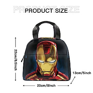 MNBVCX Insulated Portable Lunch Bag Comics Lunch Box Outdoor Lunch Pail for Men Women Picnic Beach Travel