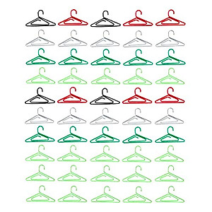 NUOBESTY Animal Paper Clips 50pcs Paper Clips Mini Clothes Hanger Shape Metal Paper Clips Bookmark Clips Page Marker Party Favors Gifts (Random Color) Colored Paper Clips