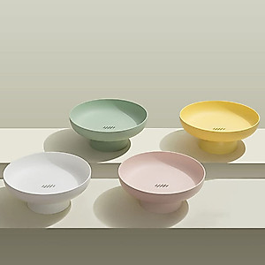 Hemoton Veggie Trays Small Bowls Drain Fruit Bowl Fruit Basket Portable Drain Fruit Snack Cake Storage Rack Living Room Dining Table Fruit Stand Small Bowls Dessert Tray