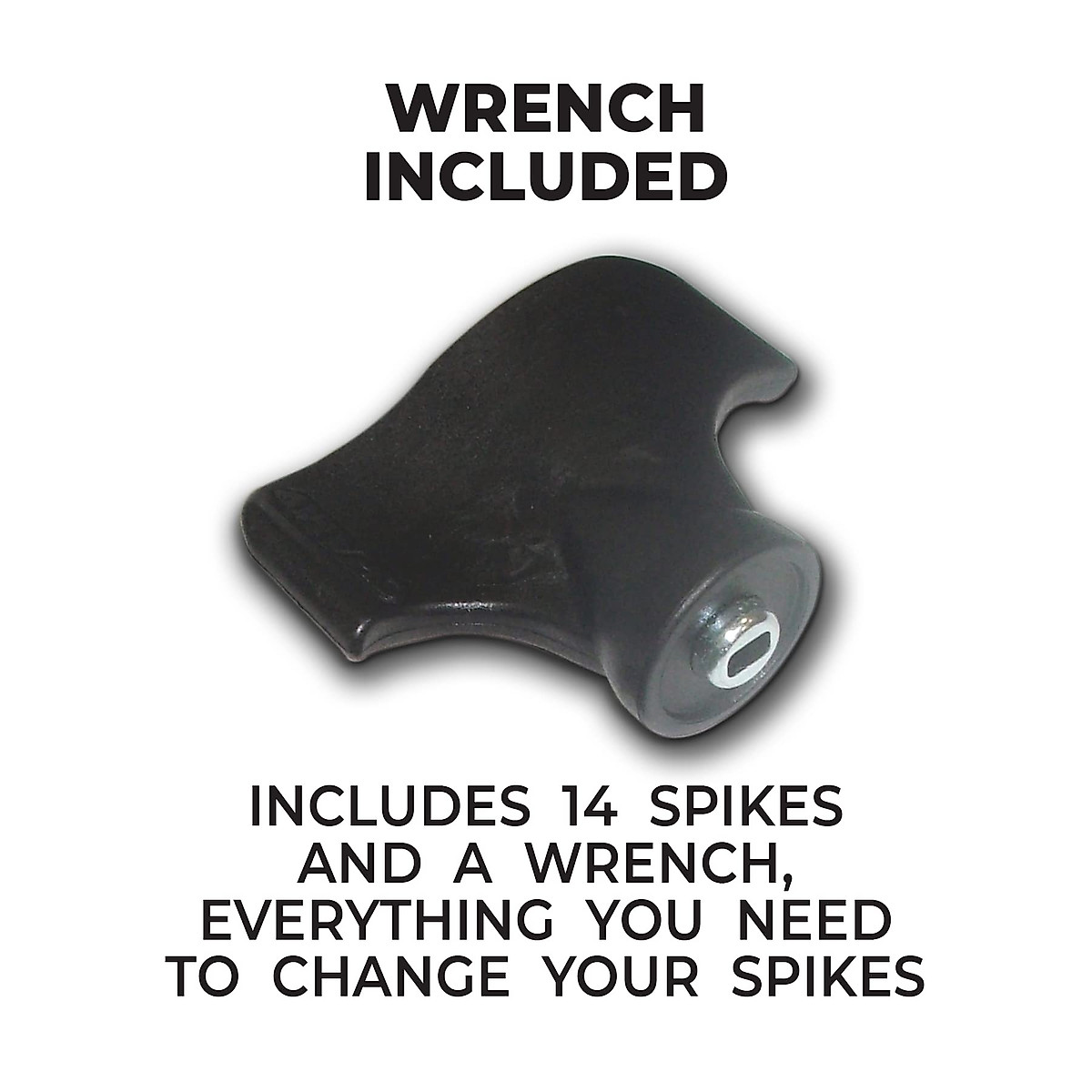 CHAMP 1/4" Steel Pyramid Spikes with Wrench