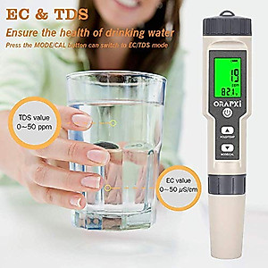 Digital Salinity Tester for Salt Water - Waterproof IP67 Salinity Meter with ATC Large Range 0-200ppt Saltwater Tester for Seawater, Aquariums, Marine Monitoring, and Koi Fish Pond by ORAPXI