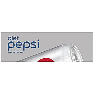 Diet Pepsi Cola Soda Pop, 12oz Cans (12 Pack)