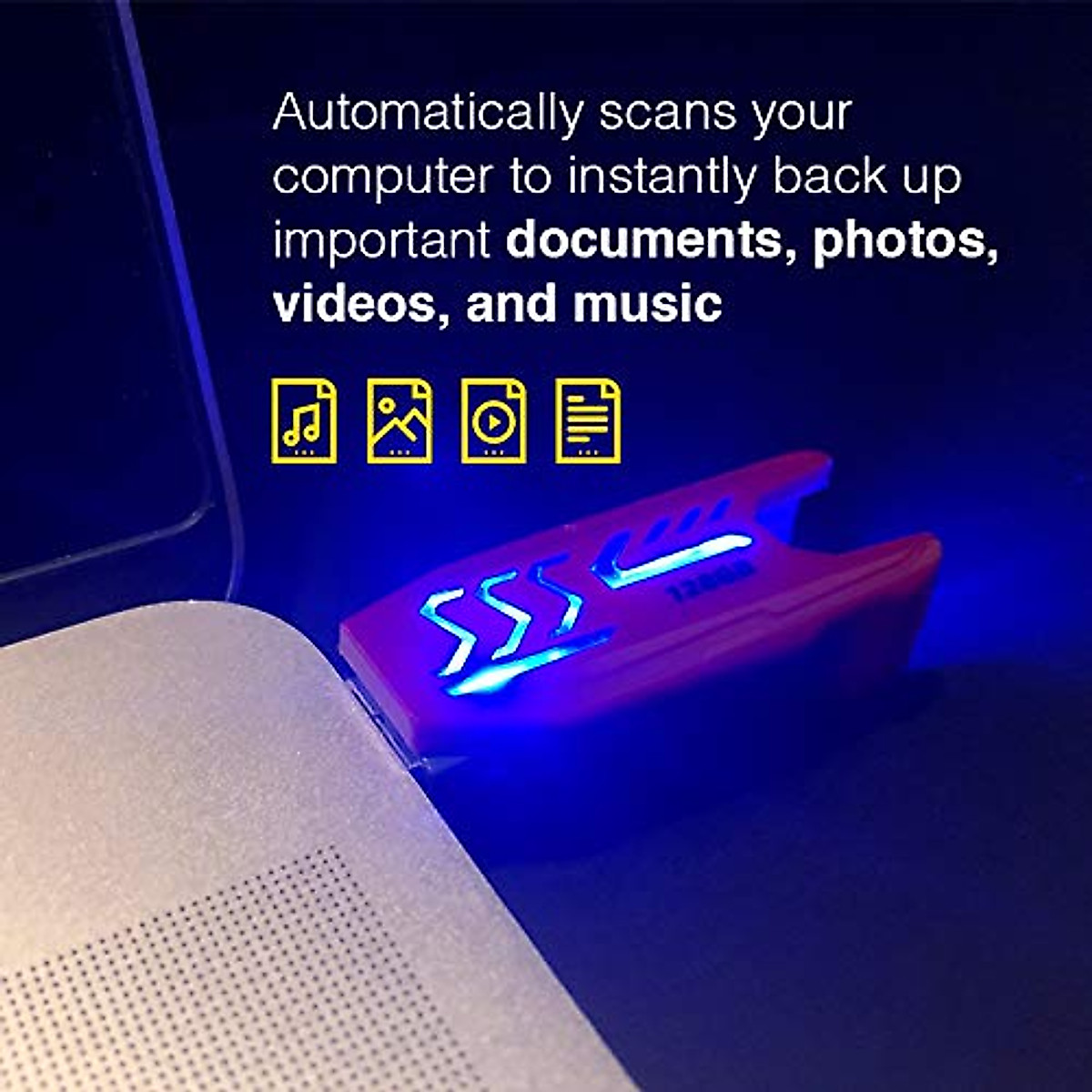 Infiniti Kloud™ 64GB USB 3.0 Flash Drive & Backup Solution - Includes Infiniti Kloud One-Click Backup Software and USB-C Adapter (Mac and PC Compatible) - InfinitiKloud