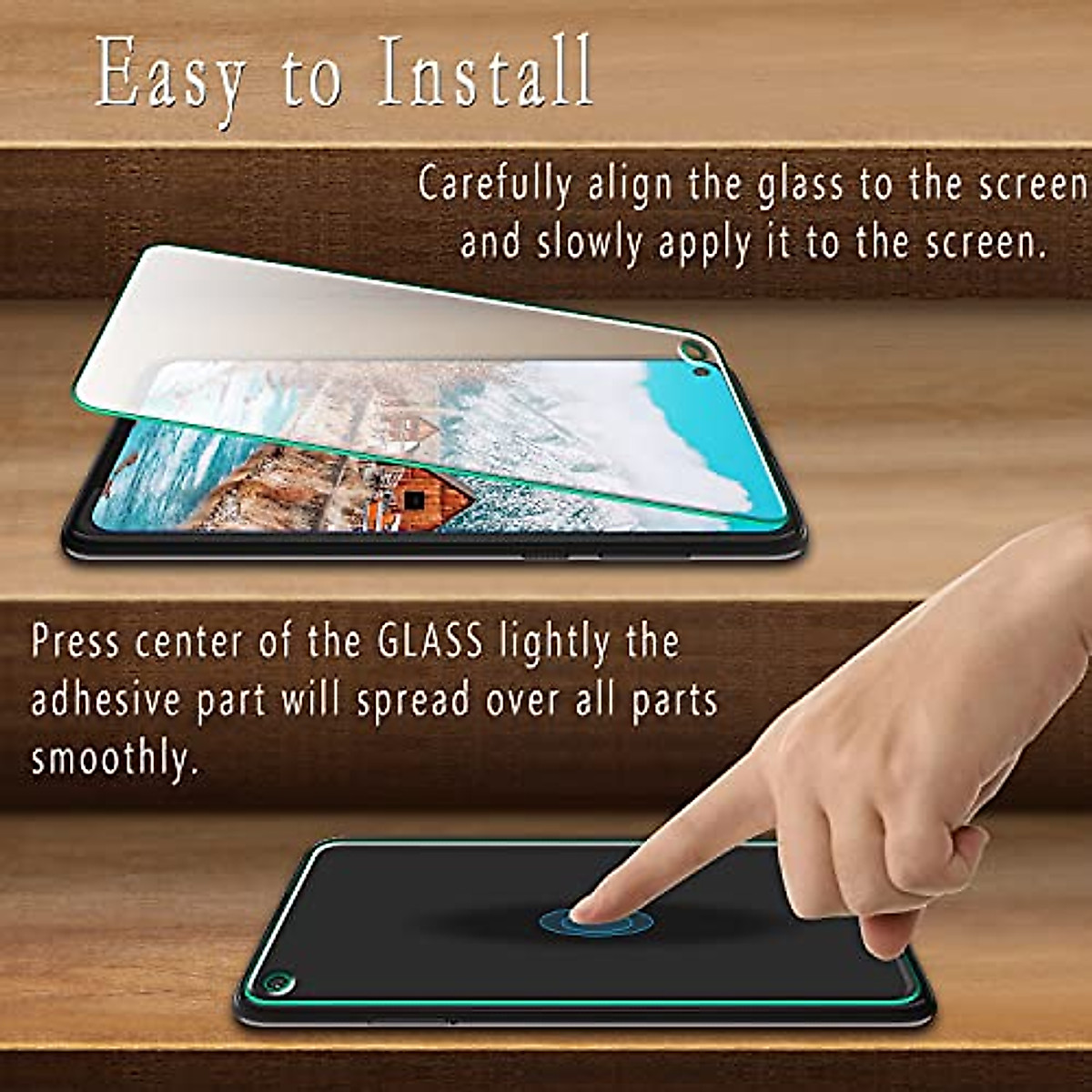 HPTech (2 Pack) Designed for Motorola Moto G Power (2020) Tempered Glass Screen Protector, Anti-Scratch, Bubble Free, Case Friendly